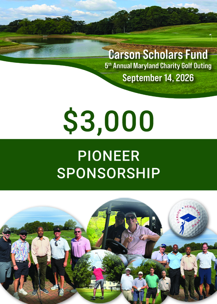Pioneer Sponsorship - Carson Scholars Fund