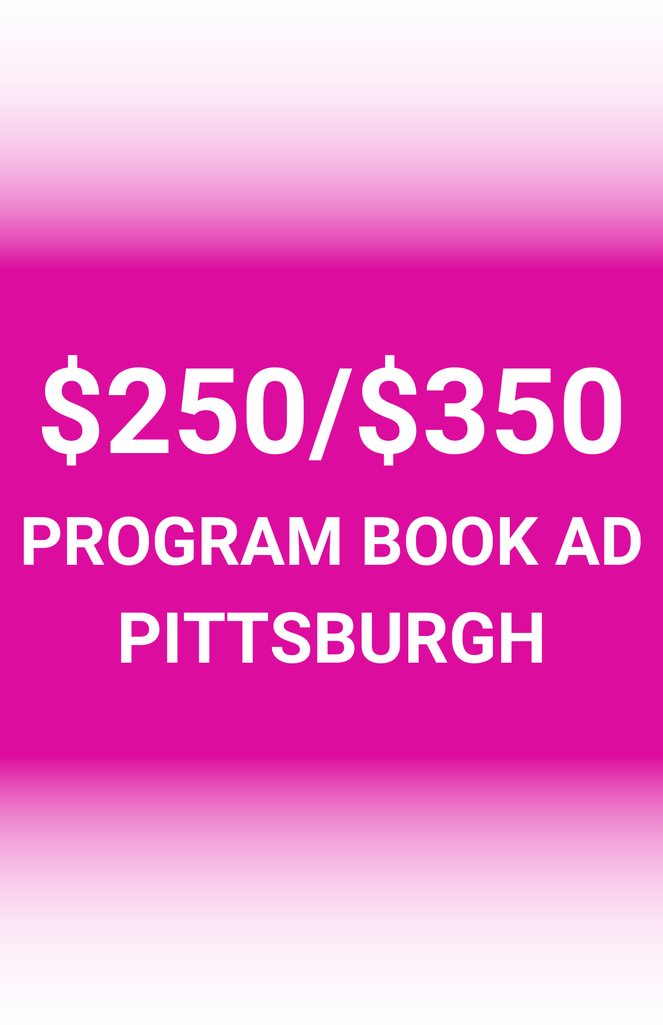 Pittsburgh Program Book Advertisement - Carson Scholars Fund