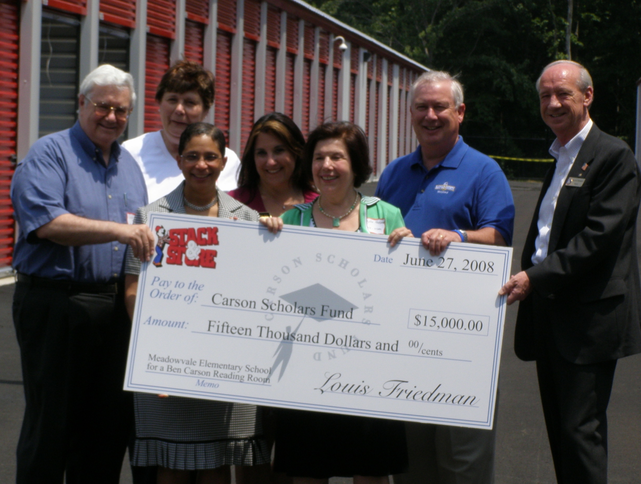 Thank You Phyllis & Louis Friedman - Carson Scholars Fund