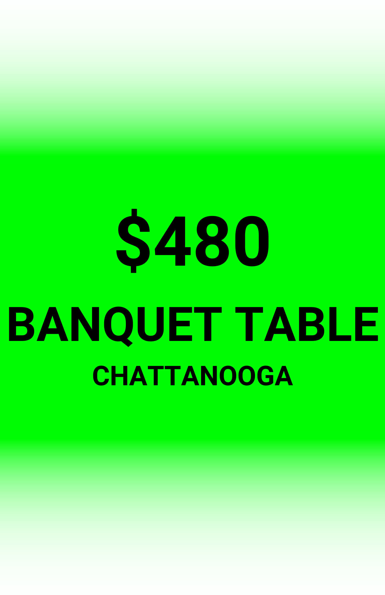 Chattanooga Banquet Table - Carson Scholars Fund