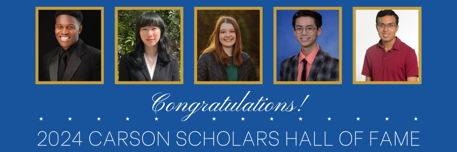 Five new members join the CSF Hall of Fame! - Carson Scholars Fund